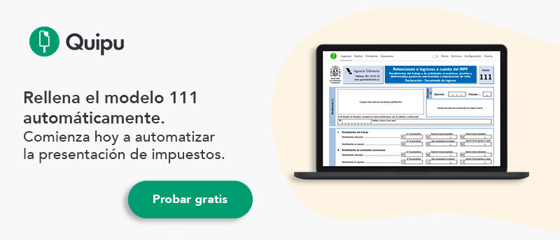 Cómo rellenar el modelo 111 para autónomos y empresas | Instrucciones