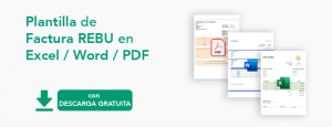 Plantillas factura del REBU Excel, Word y PDF [Descarga GRATIS]