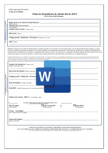 Modelo mandato SEPA para rellenar [Descarga GRATIS] - Quipu
