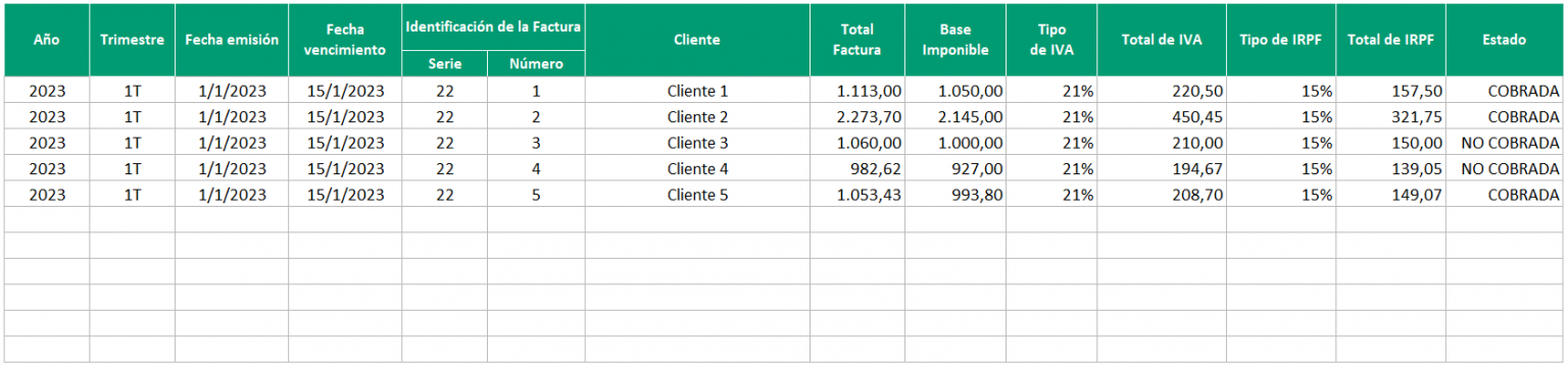 Plantilla para el control de facturas [Descarga GRATUTITA]