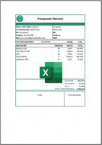 Plantillas presupuesto arquitecto Excel/Word/PDF [GRATIS]